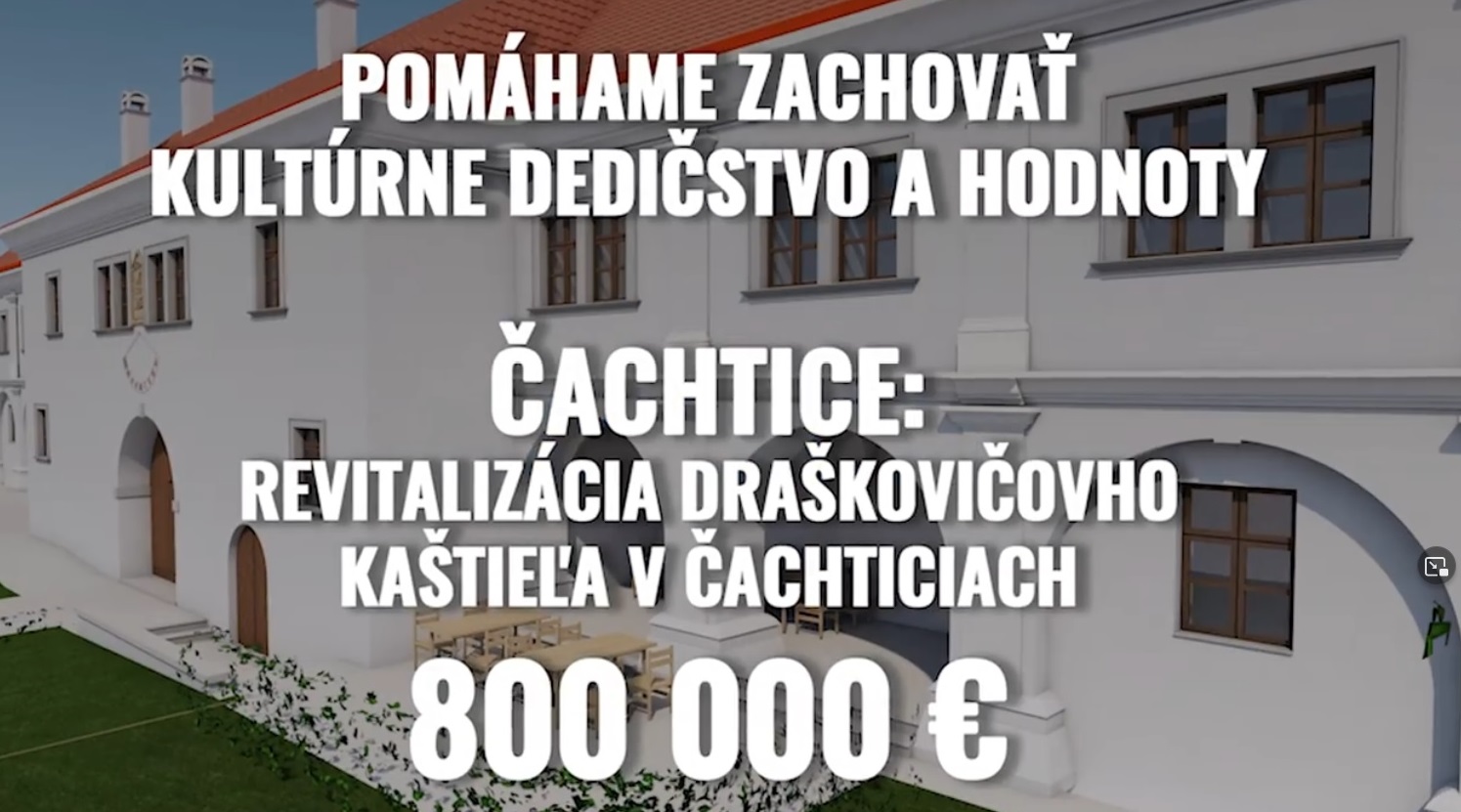 Video prehliadka projektu - Draškovičov kaštieľ